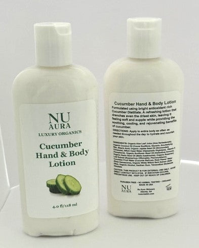 Cucumber Hand & Body Lotion – Nu Aura Skincare